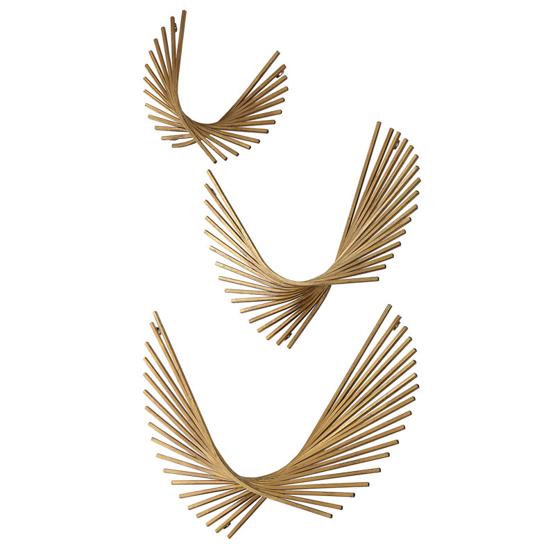 Everly Quinn Antique Gold Wall Decor | Wayfair