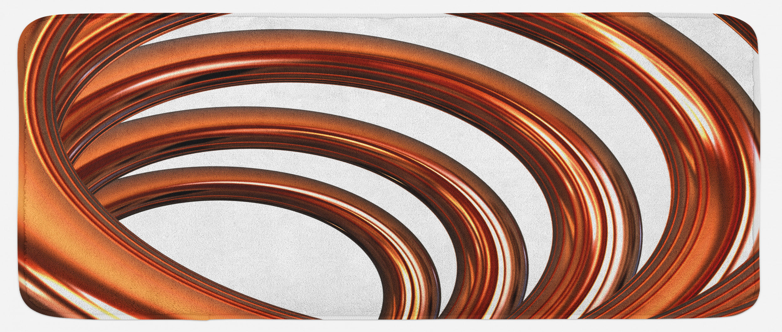 East Urban Home Helix Coil Curved Spiral Pipe Swirled Shape On White ...