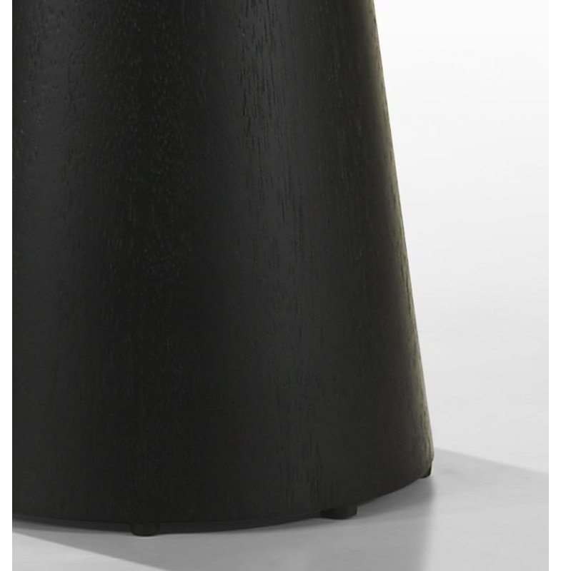 Corrigan Studio® Blissful Nights 20" Matthei Black Round Console Table ...