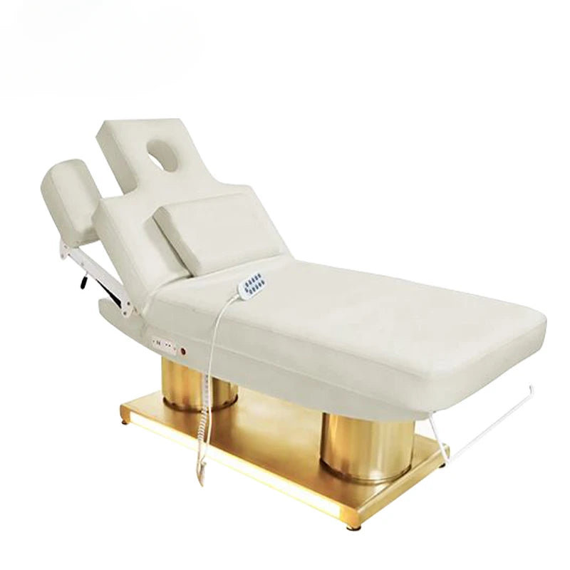 Splendor Furniture New Design Comfortable Massage Bed White Gold Beauty ...