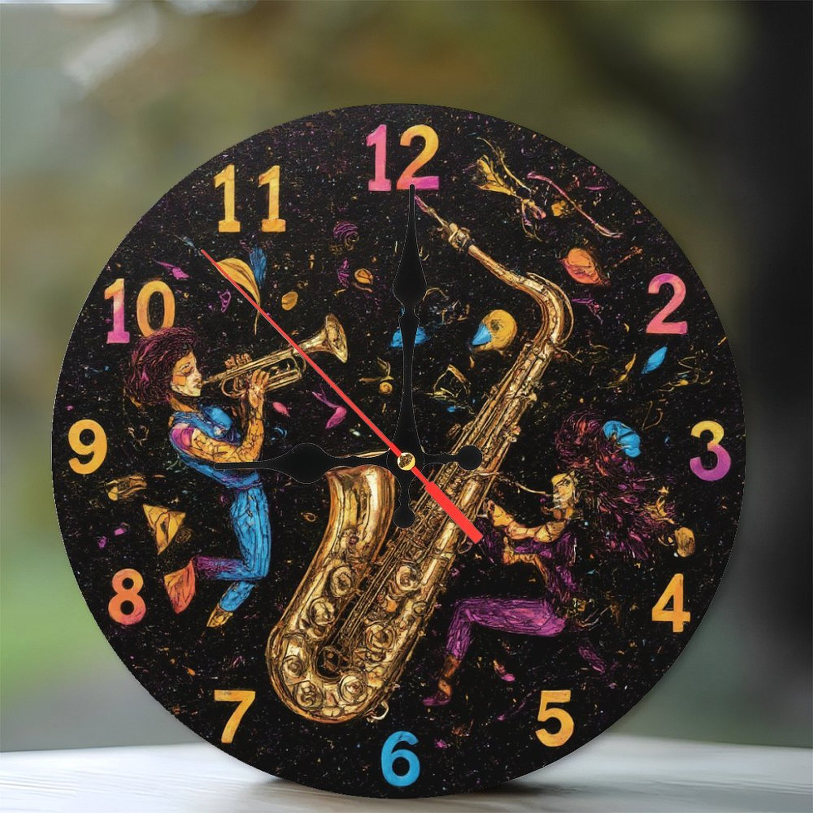 Dakota Fields Clock Face With Jazz Musicians | Wayfair