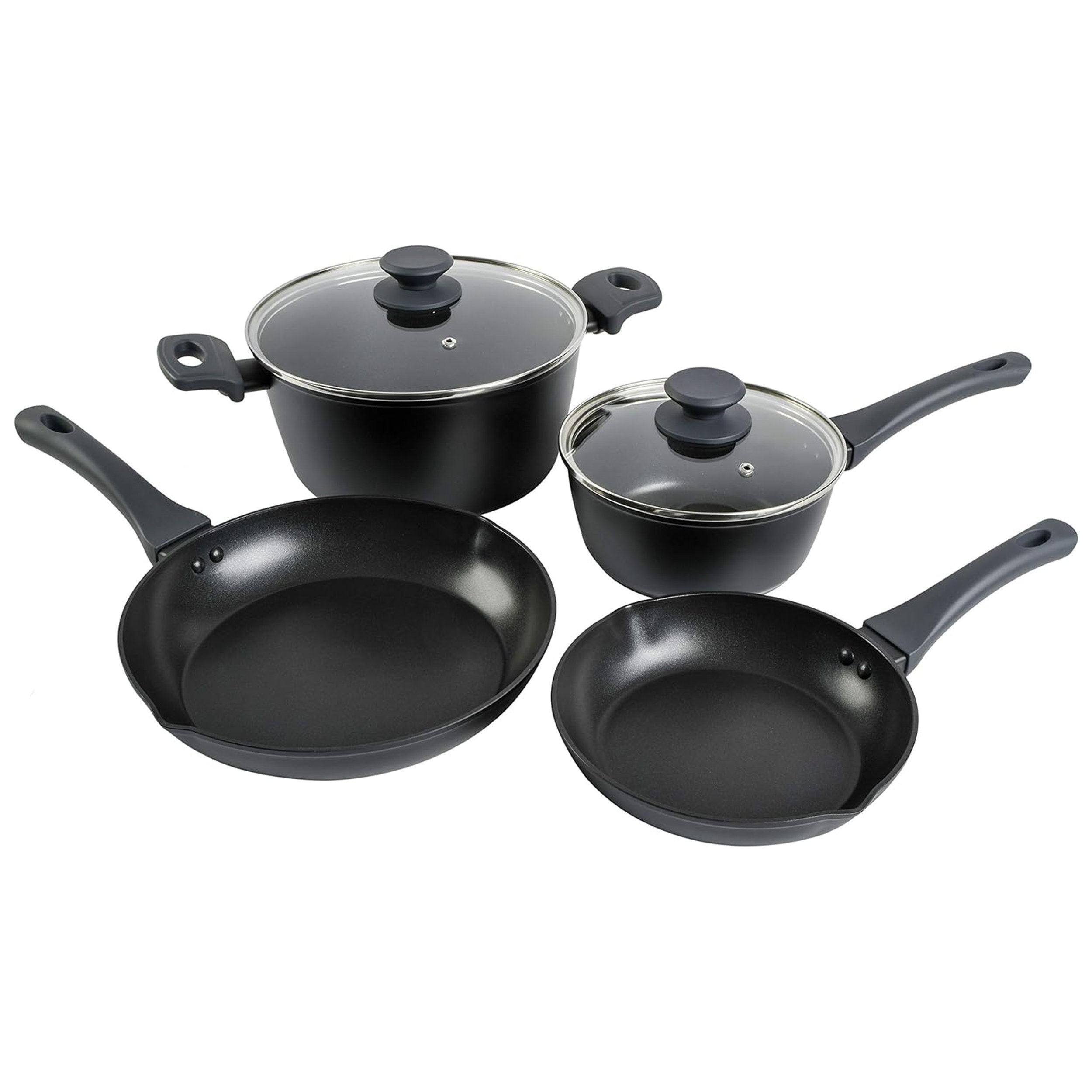 Gibson Elite Soho Lounge 6 Piece Nonstick Aluminum Cookware Set in ...