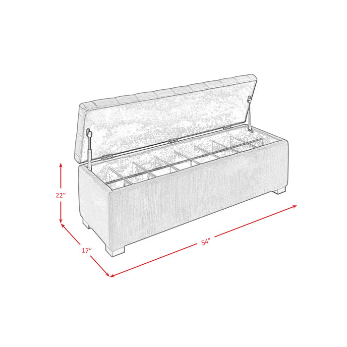 Three Posts™ Kranz Storage Bench & Reviews | Wayfair