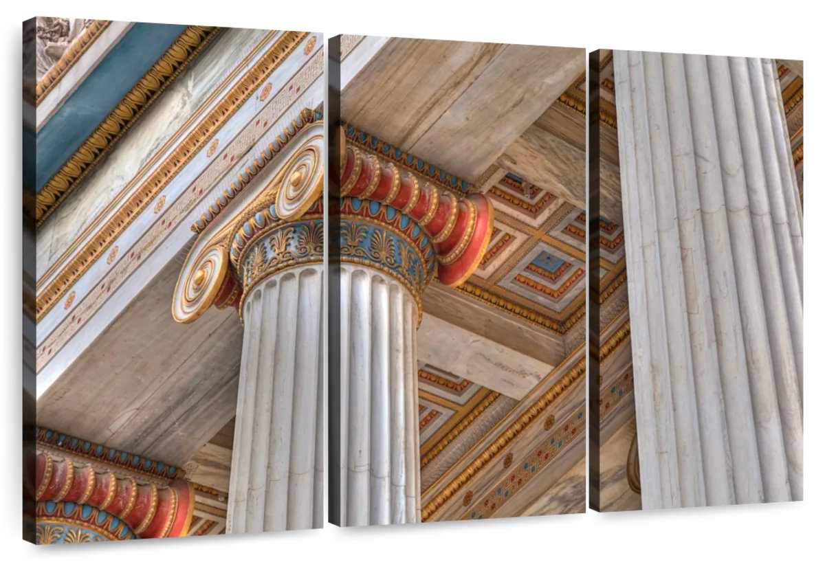 Ebern Designs Academy Of Athens Columns | Wayfair