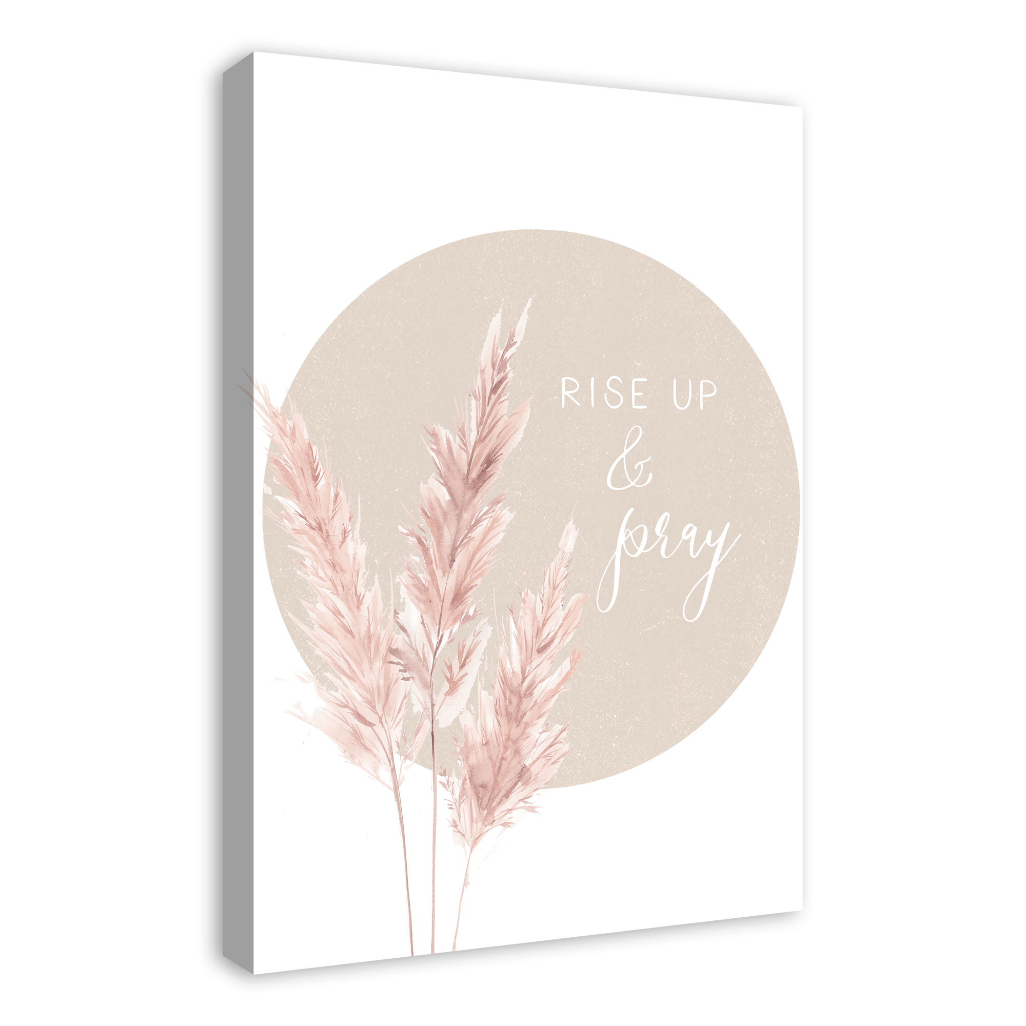 Trinx Rise Up And Pray On Canvas Print | Wayfair