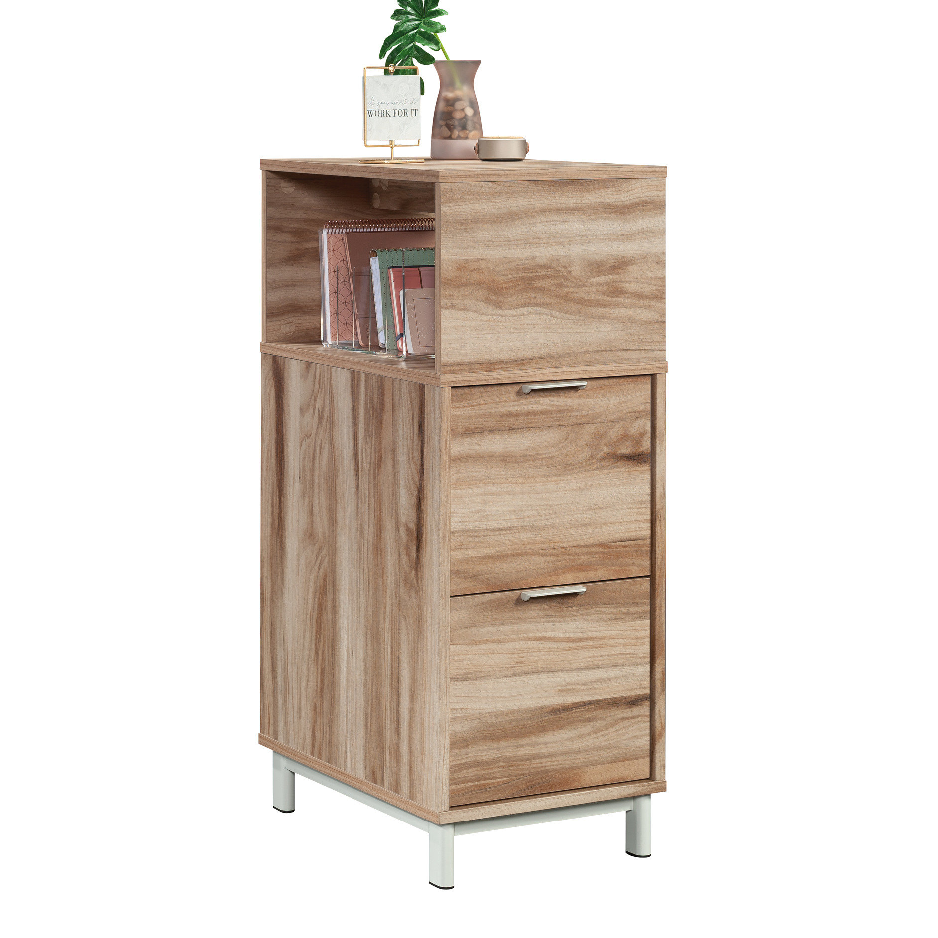Ebern Designs File Tower With Wood Finish, Modern Office Organization ...