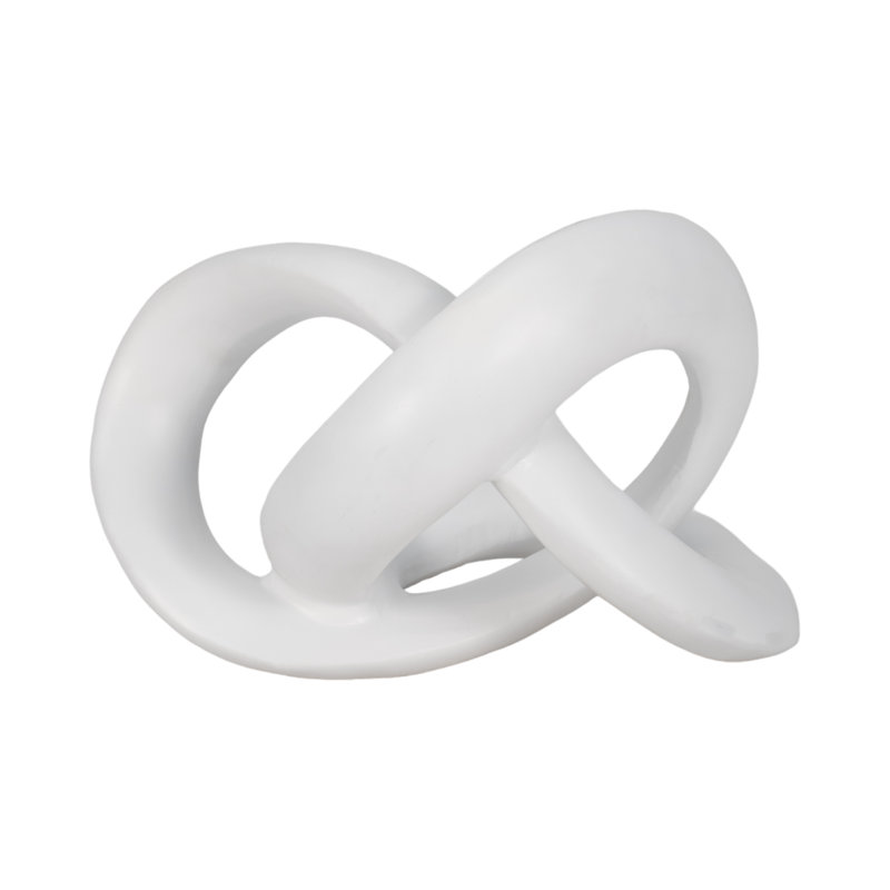 Wrought Studio™ 10-Inch White Sculptured Knot ,Timeless Elegance, Ideal ...