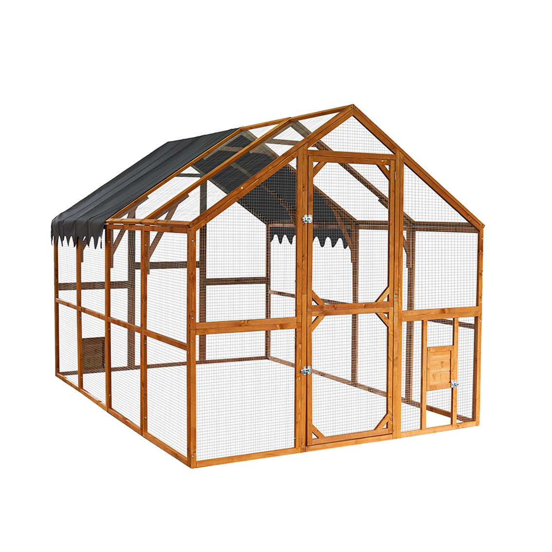 Tucker Murphy Pet™ Emirhan Chicken Coop with Chicken Run | Wayfair