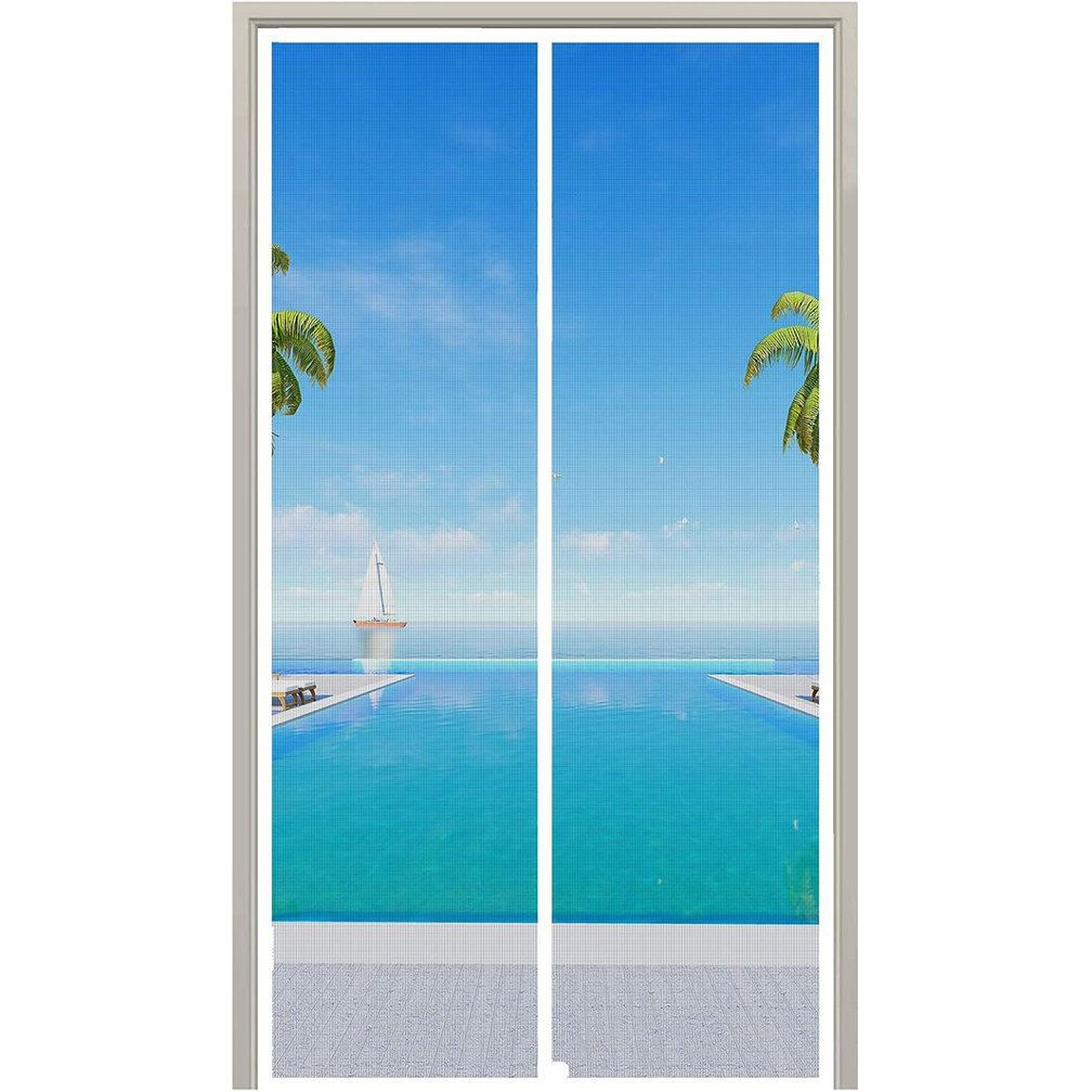 WOLTUBD White Magnetic Screen Door Fibreglass - Wayfair Canada