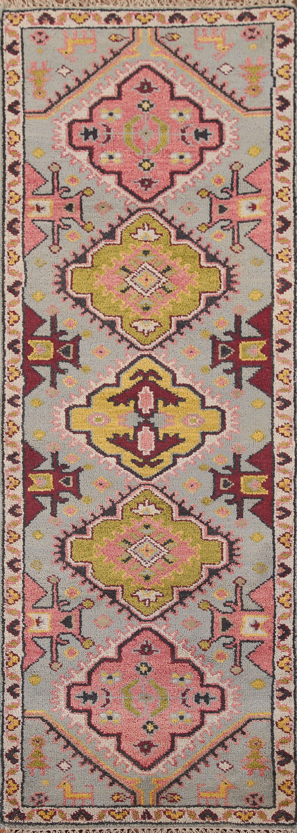 Bloomsbury Market Geometric Traditional Indian Runner Rug 3x8 | Wayfair