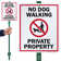 SmartSign No Dog Walking Private Property Sign And Stake Kit - Wayfair ...