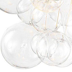 Ivy Bronx Lelaina 3 - Light Cluster Bubble Glass Chandelier & Reviews ...