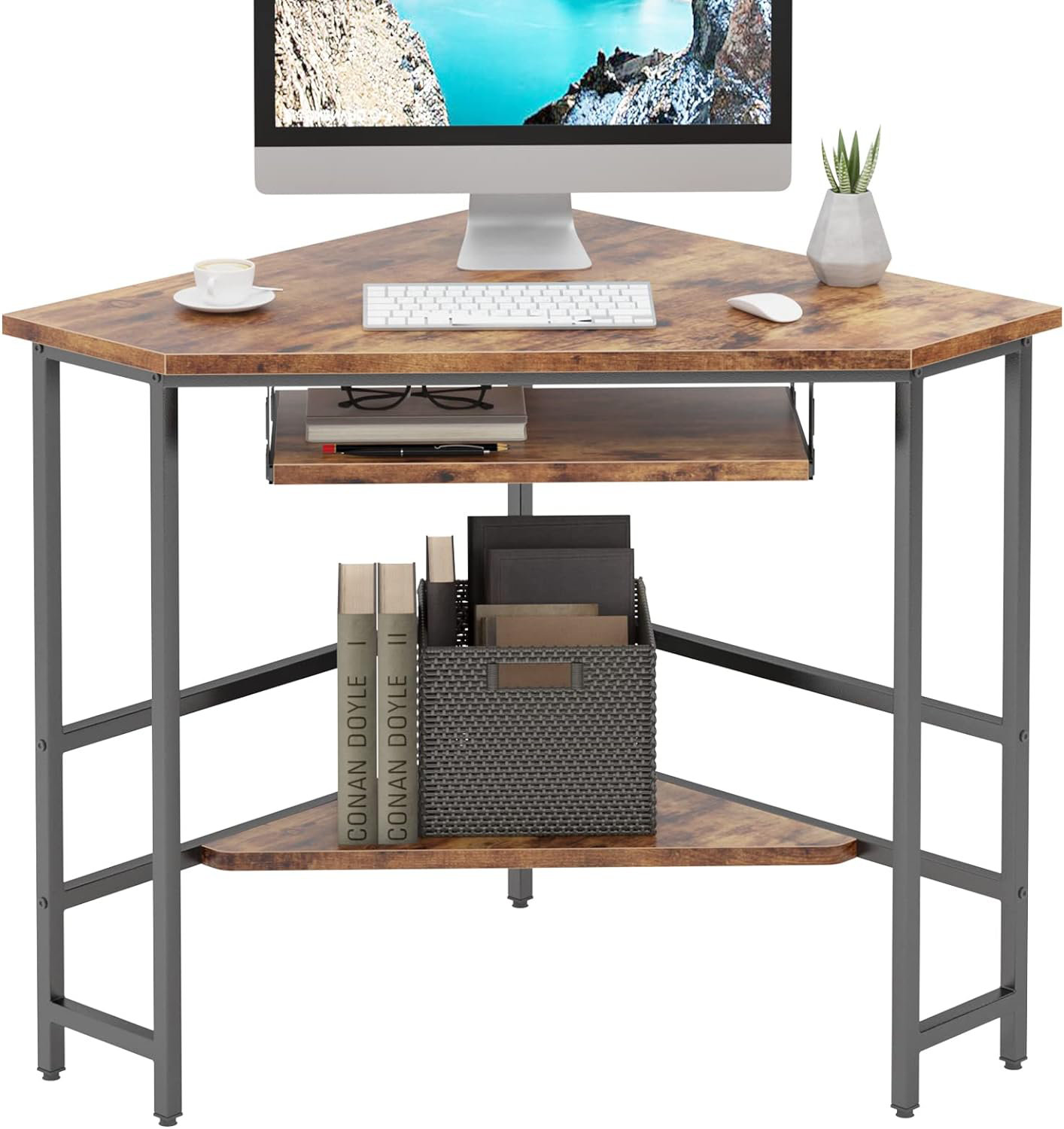 HomCom Novelty 28.3'' L Computer Table | Wayfair