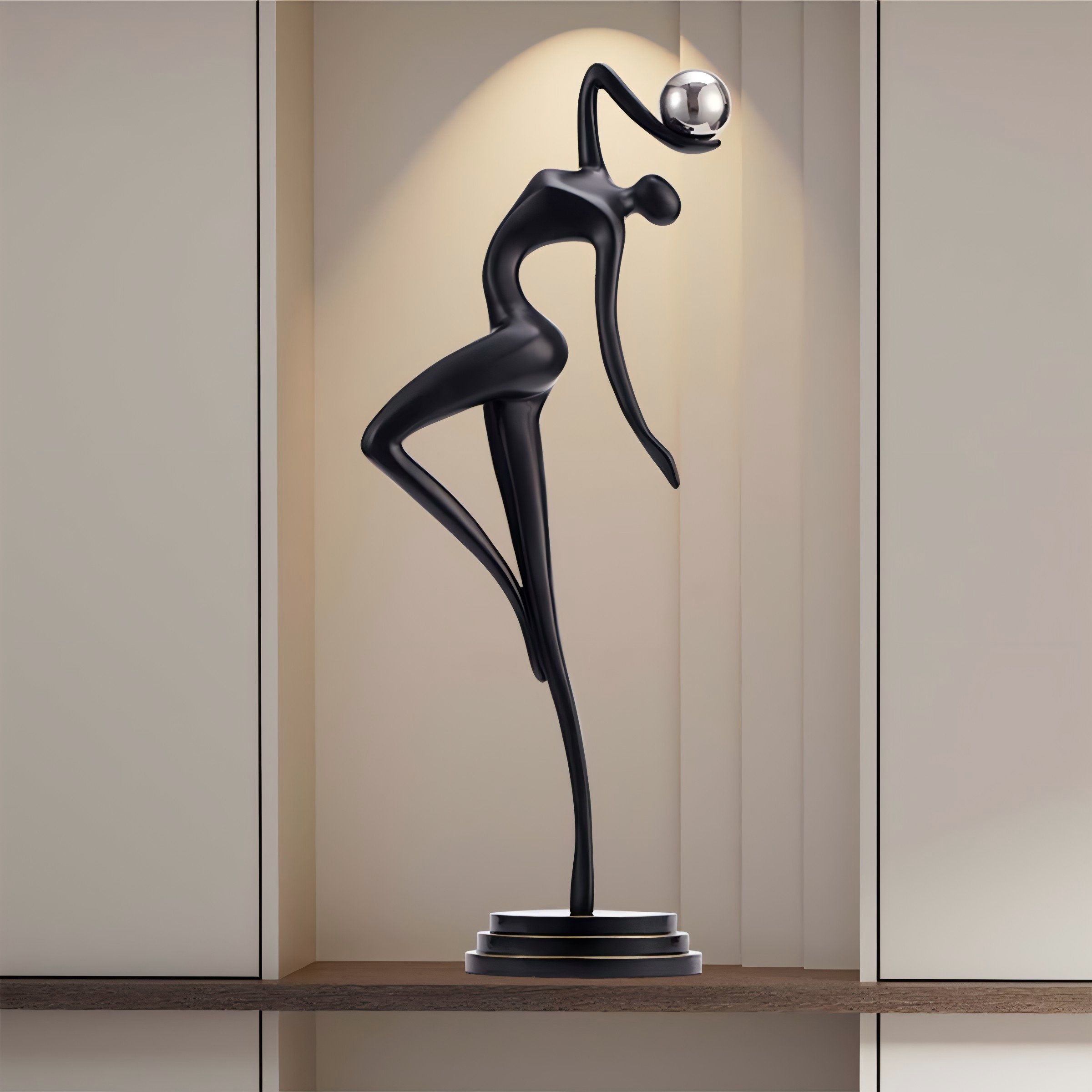 Trinx Minimalist Art Characters Figurine | Wayfair