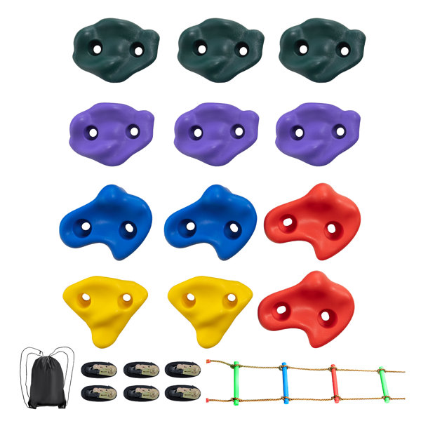 Arlmont & Co. Ninja Tree Climbing Kit 12 Climbing Holds 6 Ratchet ...