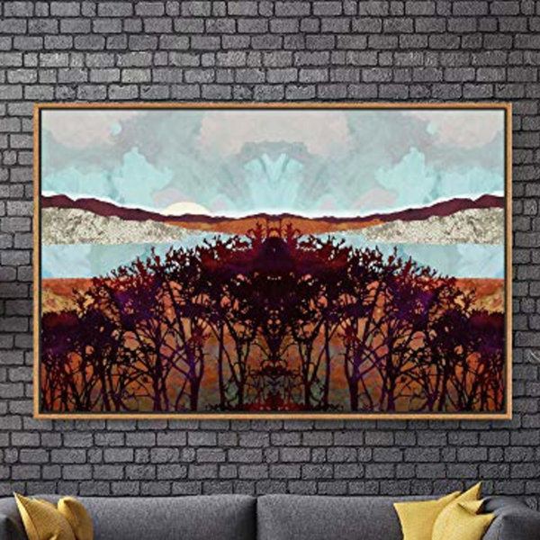 IDEA4WALL Natural Abstraction Mountain Scenery " Abstract Mountain ...