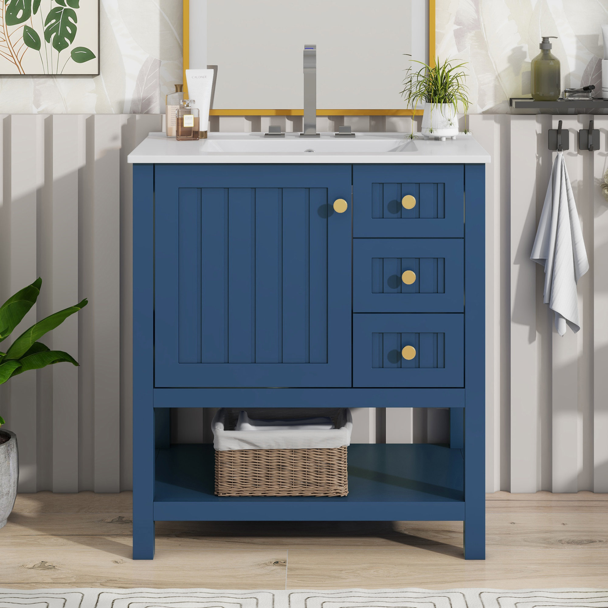 Wildon Home® Nazhir Transitional Vanity Combo -30" Transitional ...