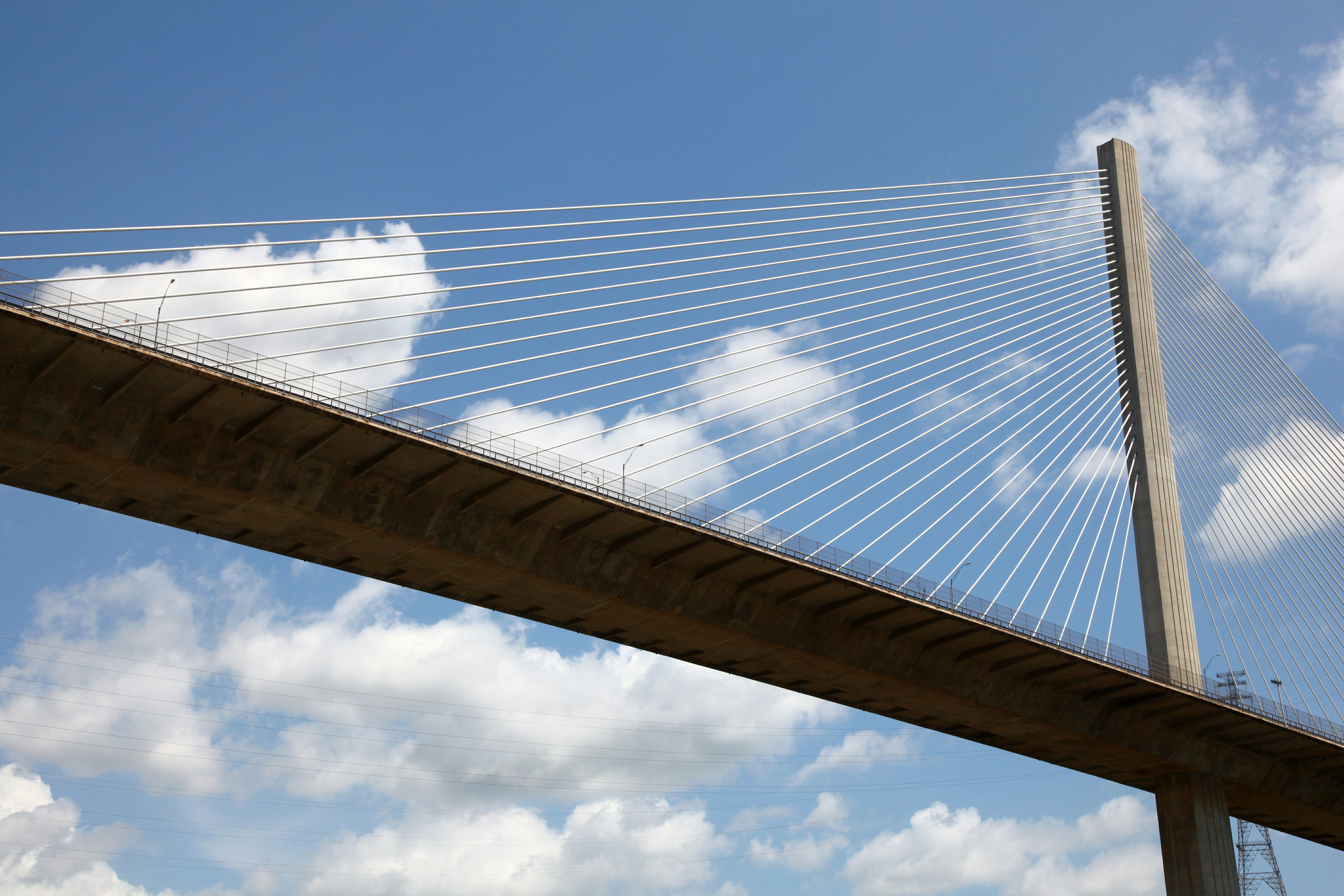 Ebern Designs Close Up Of Centennial Bridge by - Wrapped Canvas ...