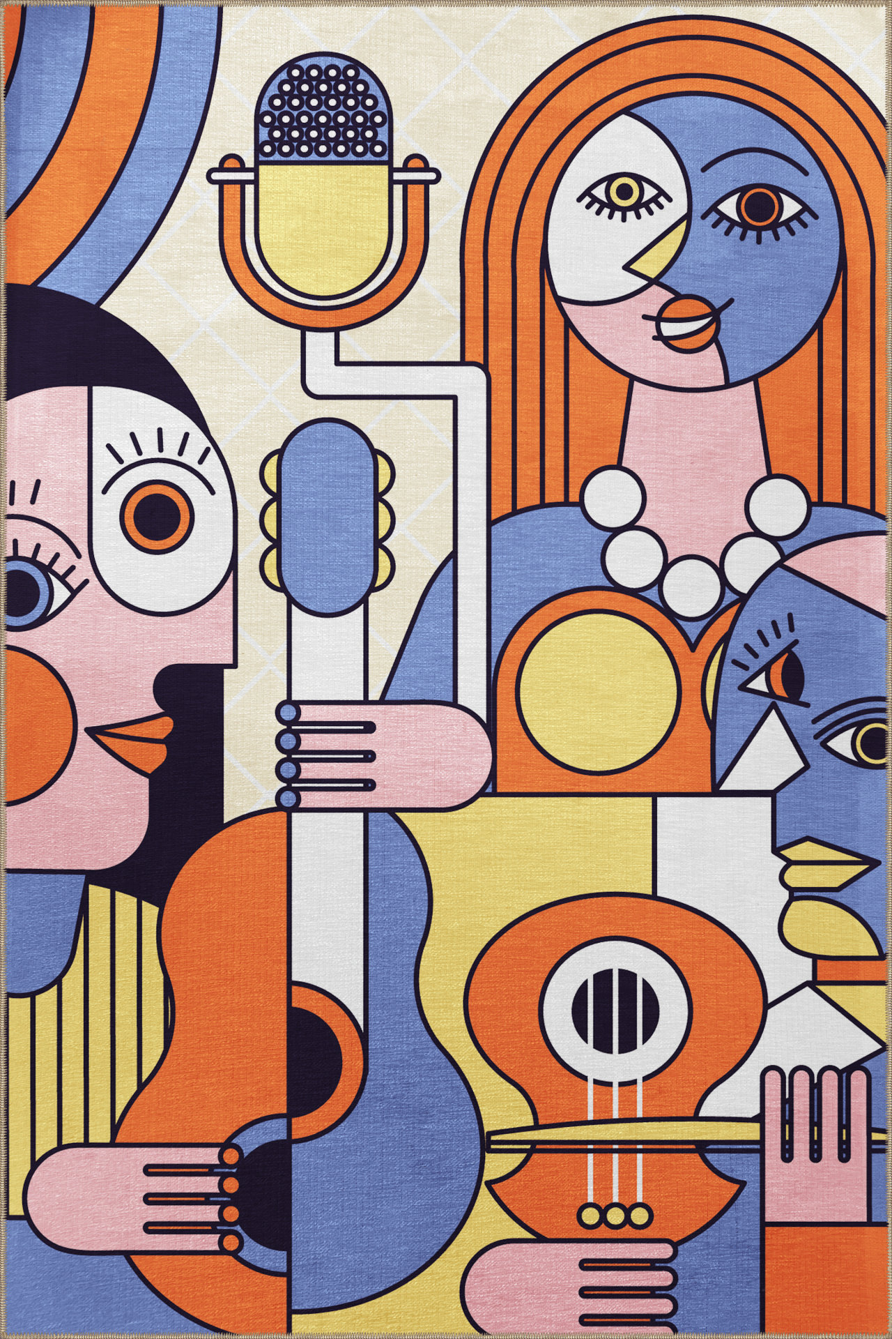 Orren Ellis Multi-Colored Surrealist Themed Artist Ethnic Woman ...