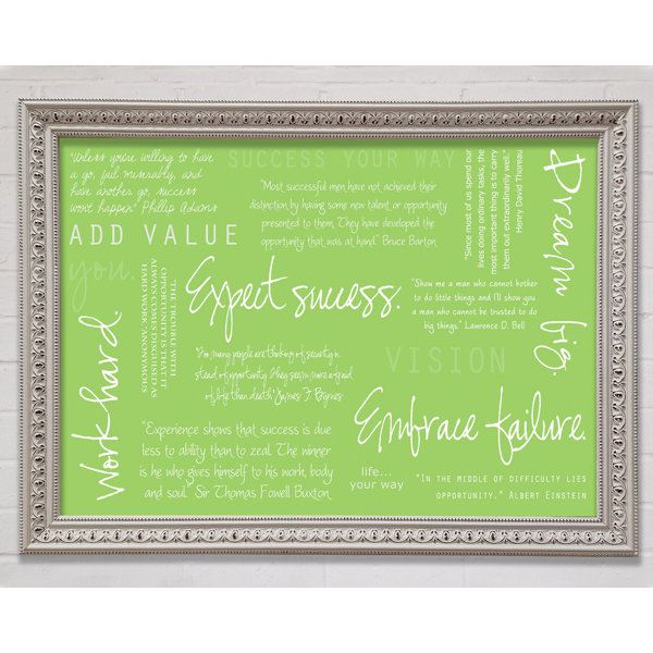 Bright Star Work Hard Dream Big Expect Success Lime Green - Single ...