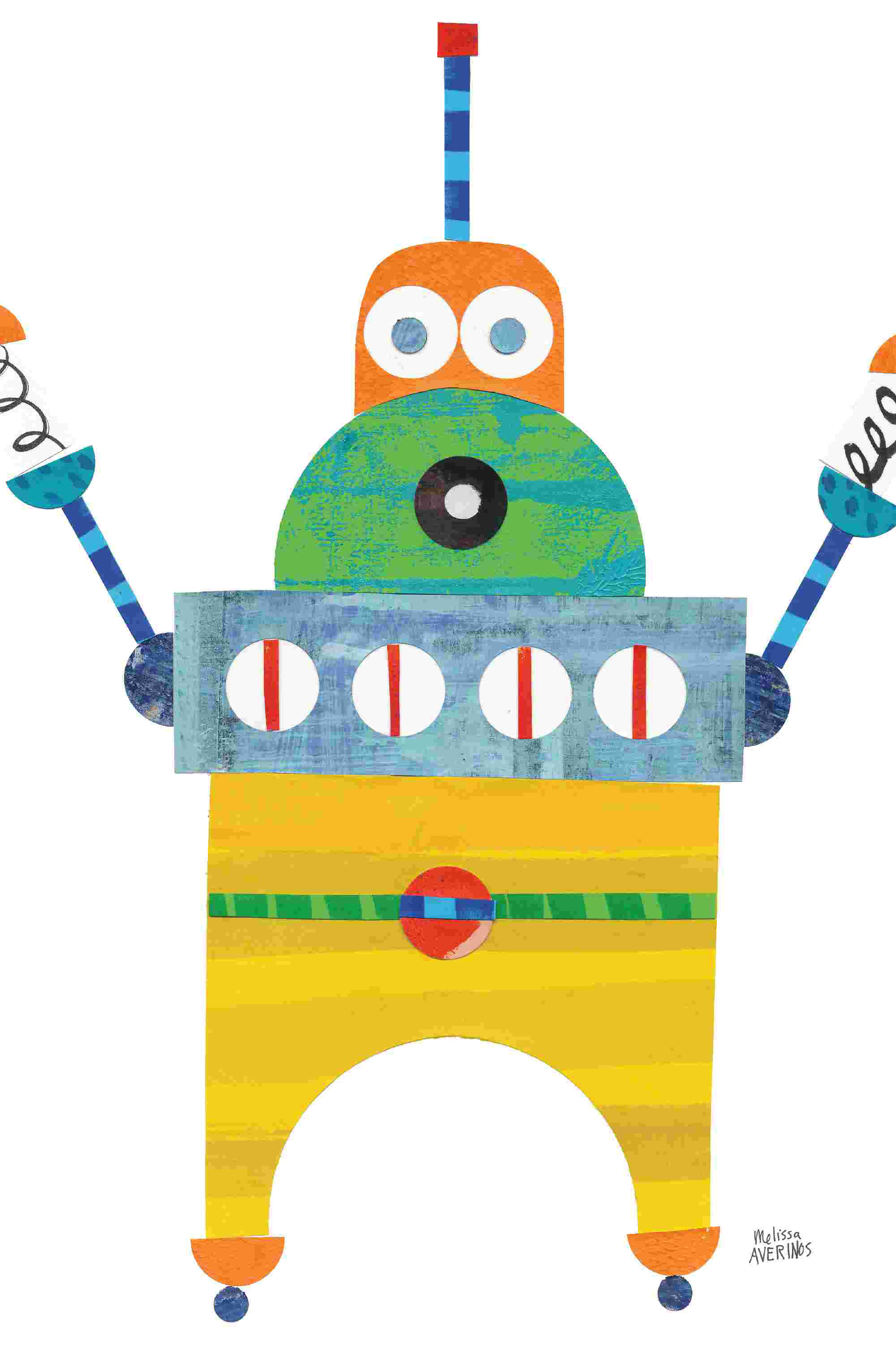 Zoomie Kids Robot Party Element II Crop | Wayfair