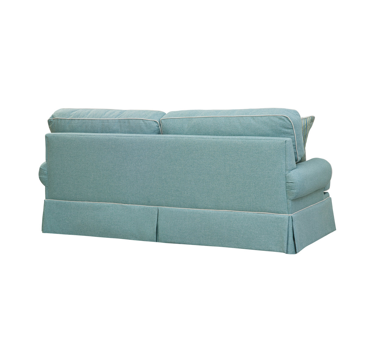 Woodhaven Furniture 90" Round Arm Sofa with Reversible Cushions ...