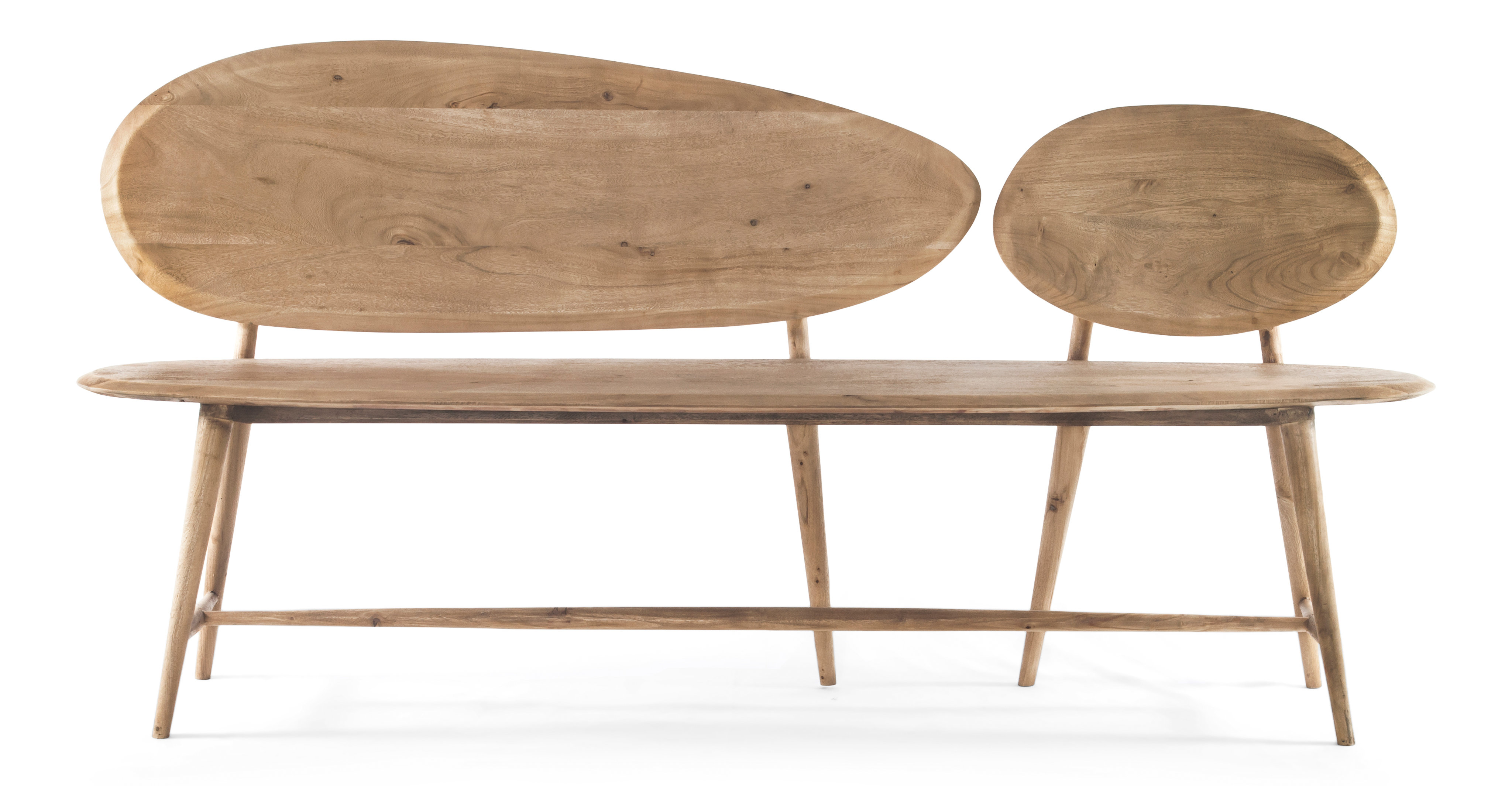 Corrigan Studio® Melva Pebble Wood Bench | Wayfair