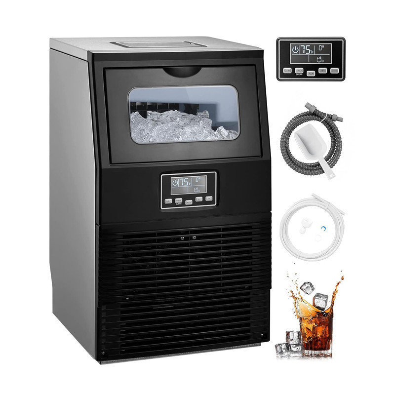 HIGEMZ 84 Lb. Daily Production Square Ice Portable Ice Maker | Wayfair