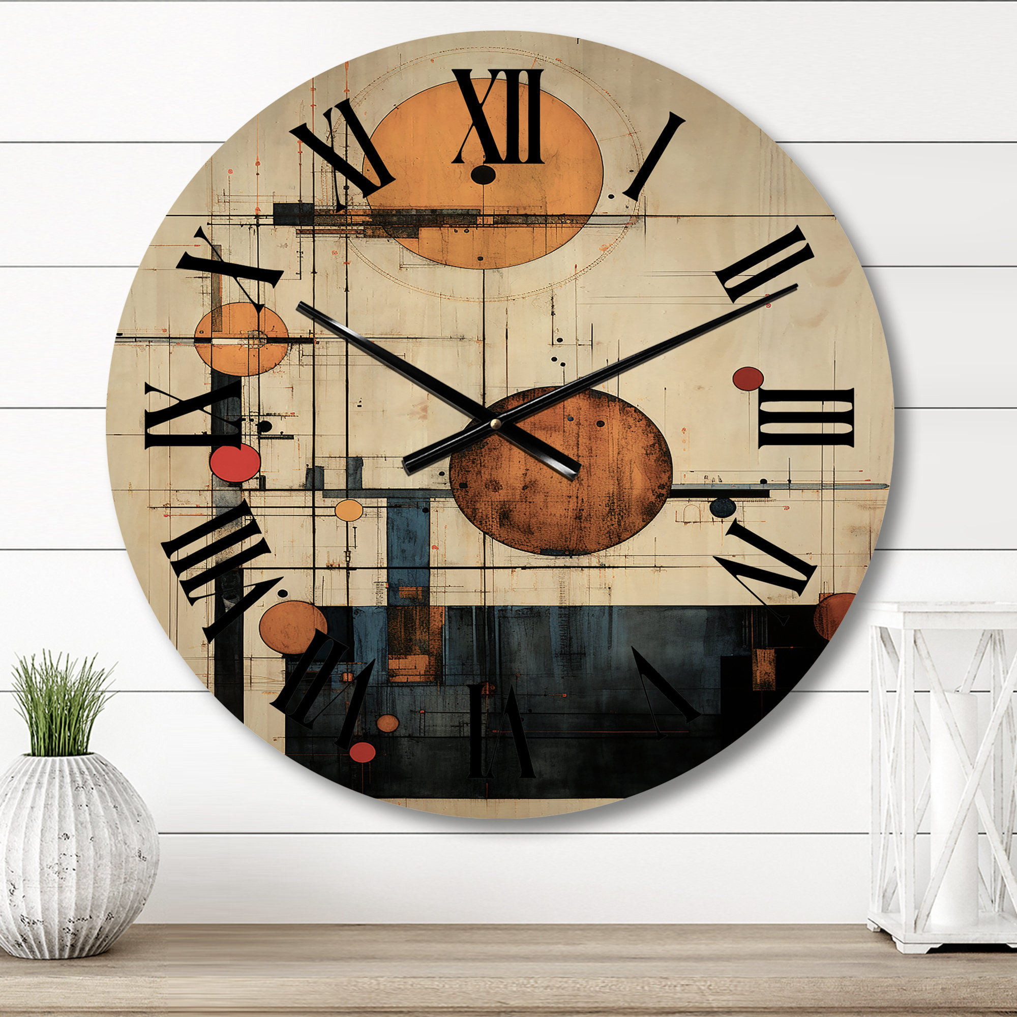 East Urban Home New Balance Vintage Circular Geometrics I - Modern ...