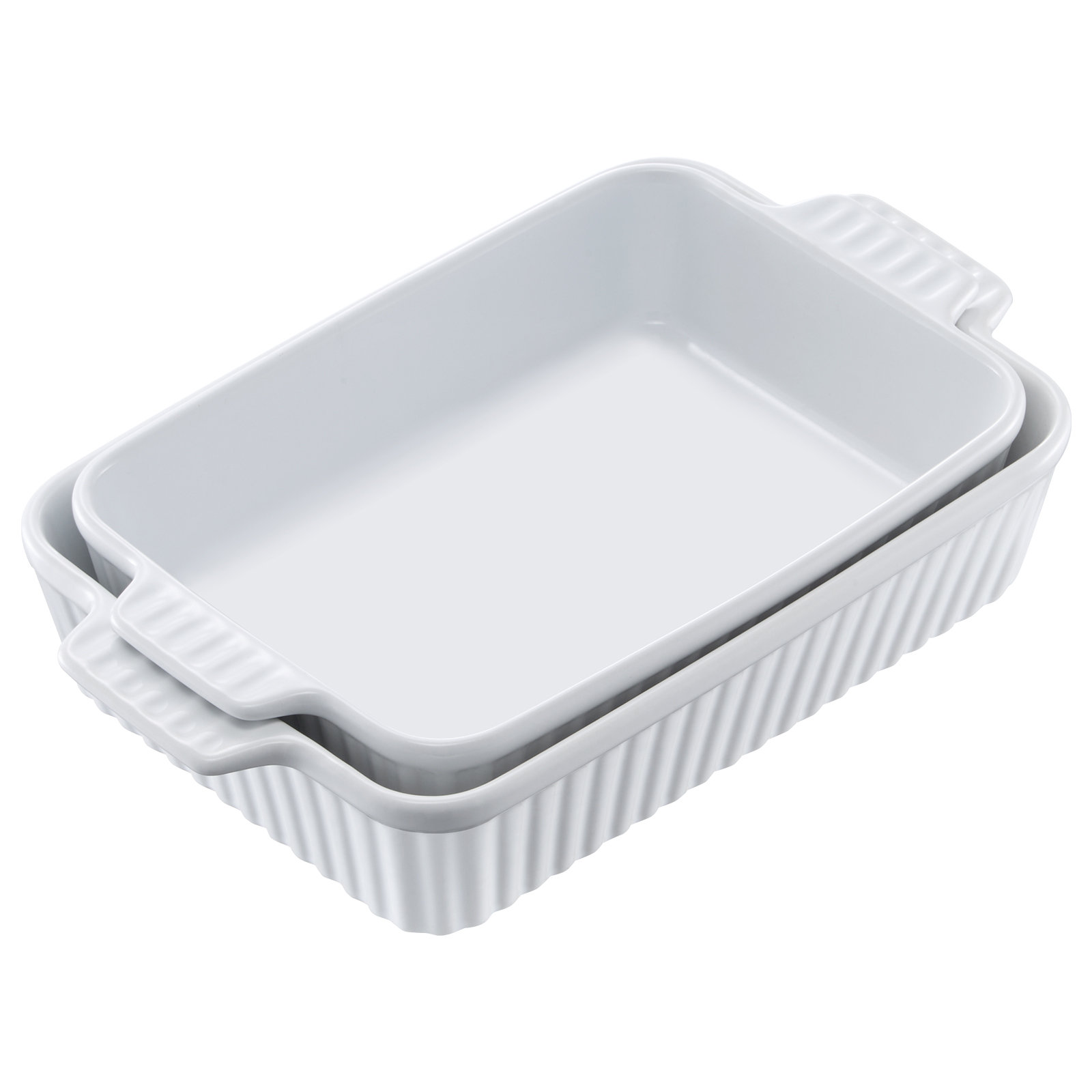 Stellweilan Tessberg Ceramic Baking Dish 2 Pieces Rectangular Bakeware ...