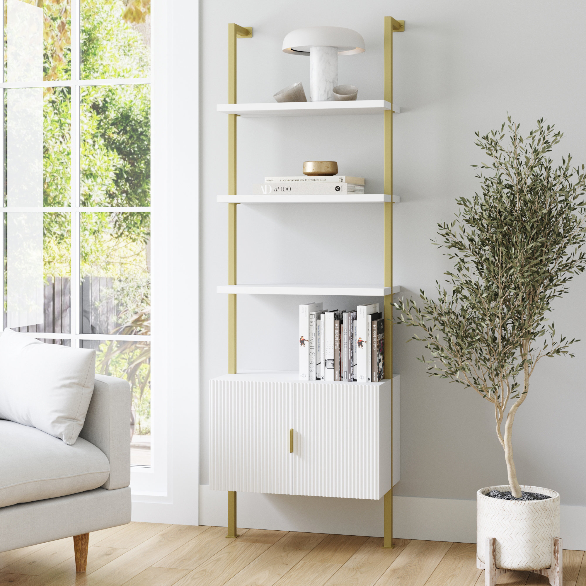 Nathan James Steel Ladder Bookcase & Reviews - Wayfair Canada