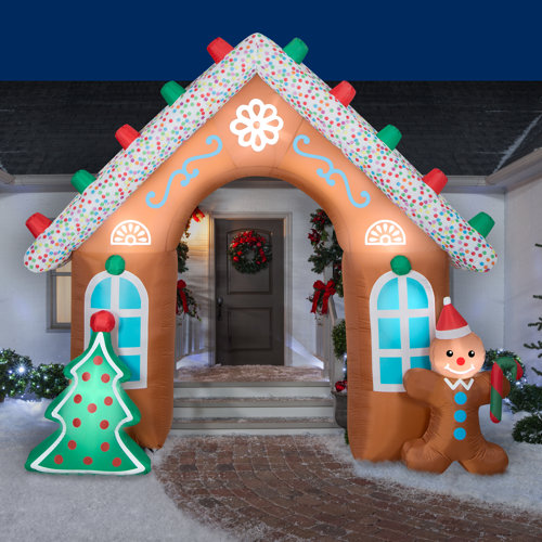 Gemmy Industries Airblown-Gingerbread Archway-LG & Reviews | Wayfair