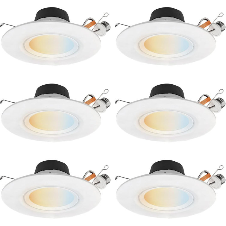 Sunlite 7.2'' Selectable Color Temperature LED Retrofit Recessed ...