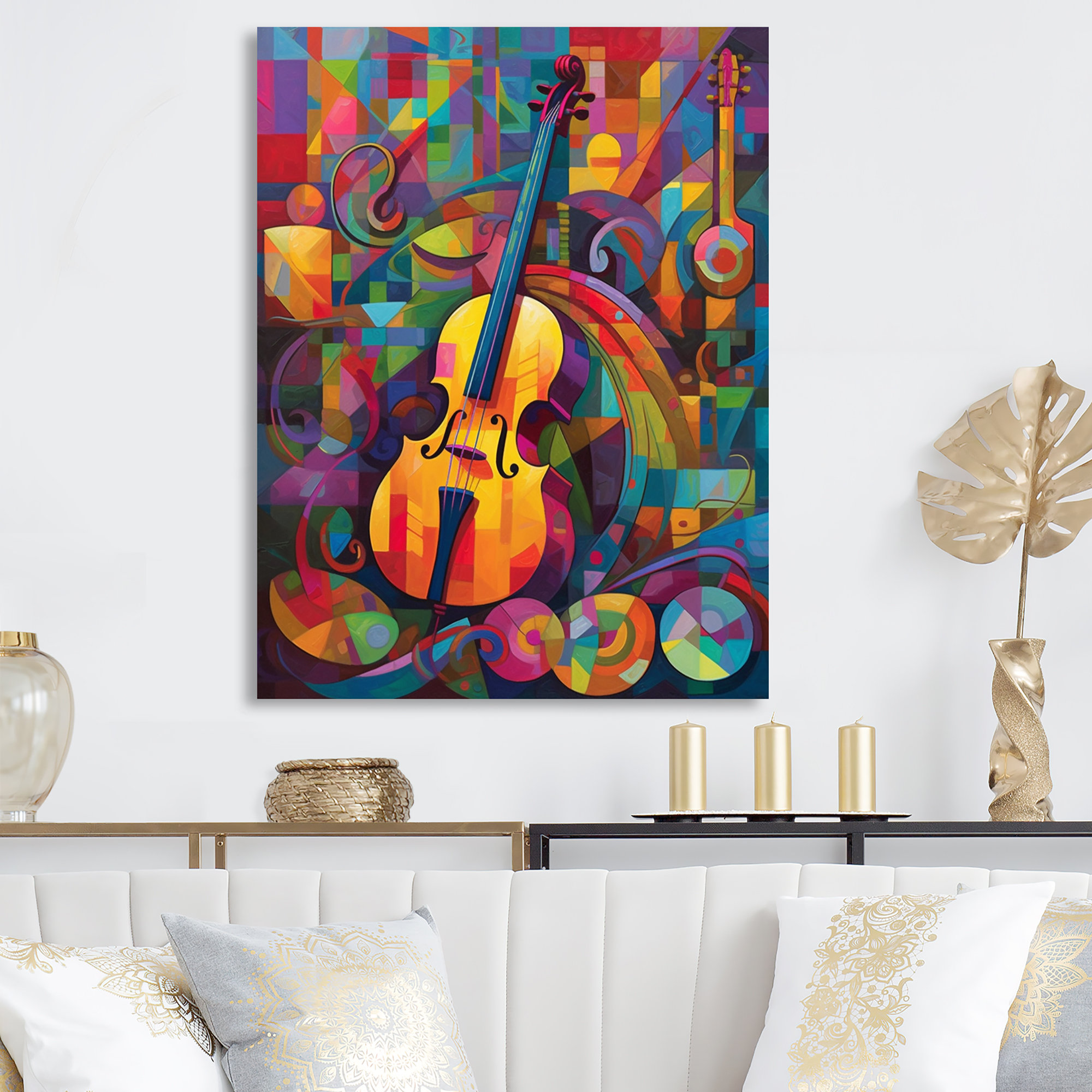 Winston Porter Harmonious Violin Melodies - Music Metal Wall Art Prints ...