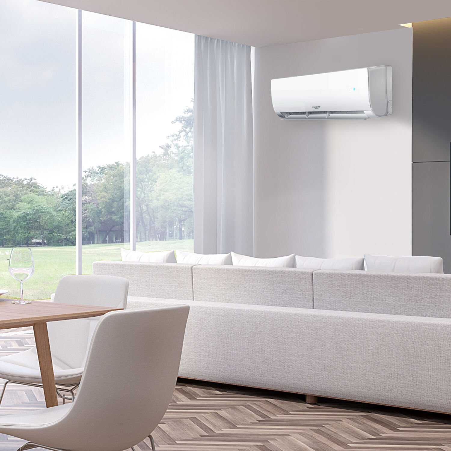 Bonaire Ductless Mini Split Air Conditioner With Heat Pump & Remote ...