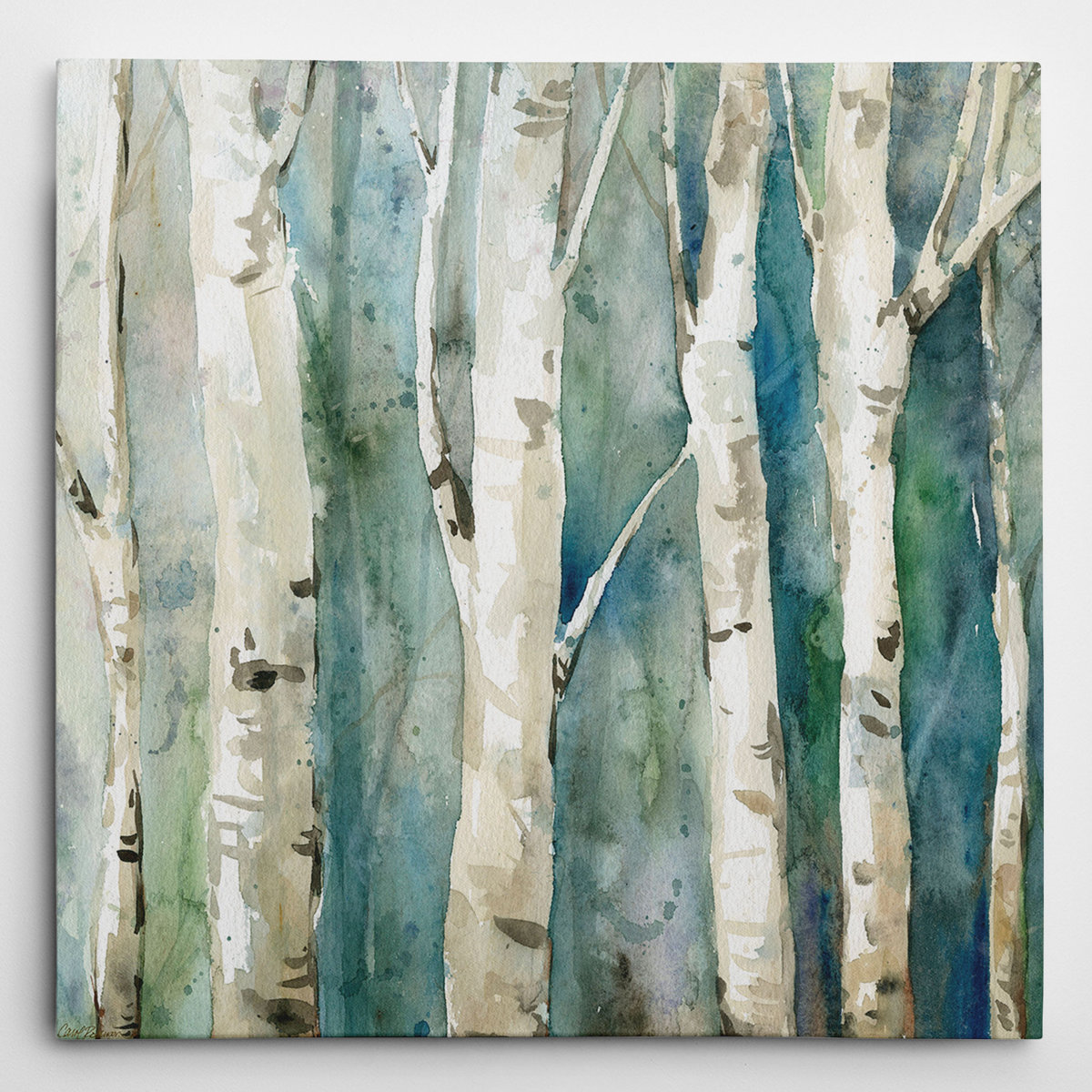 Lark Manor™ Arjwan 'River Birch II' by Carol Robinson - Wrapped Canvas ...