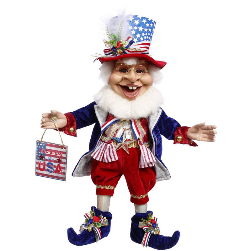 Mark Roberts God Bless The USA Elf, Medium - 19.5 Inches | Wayfair