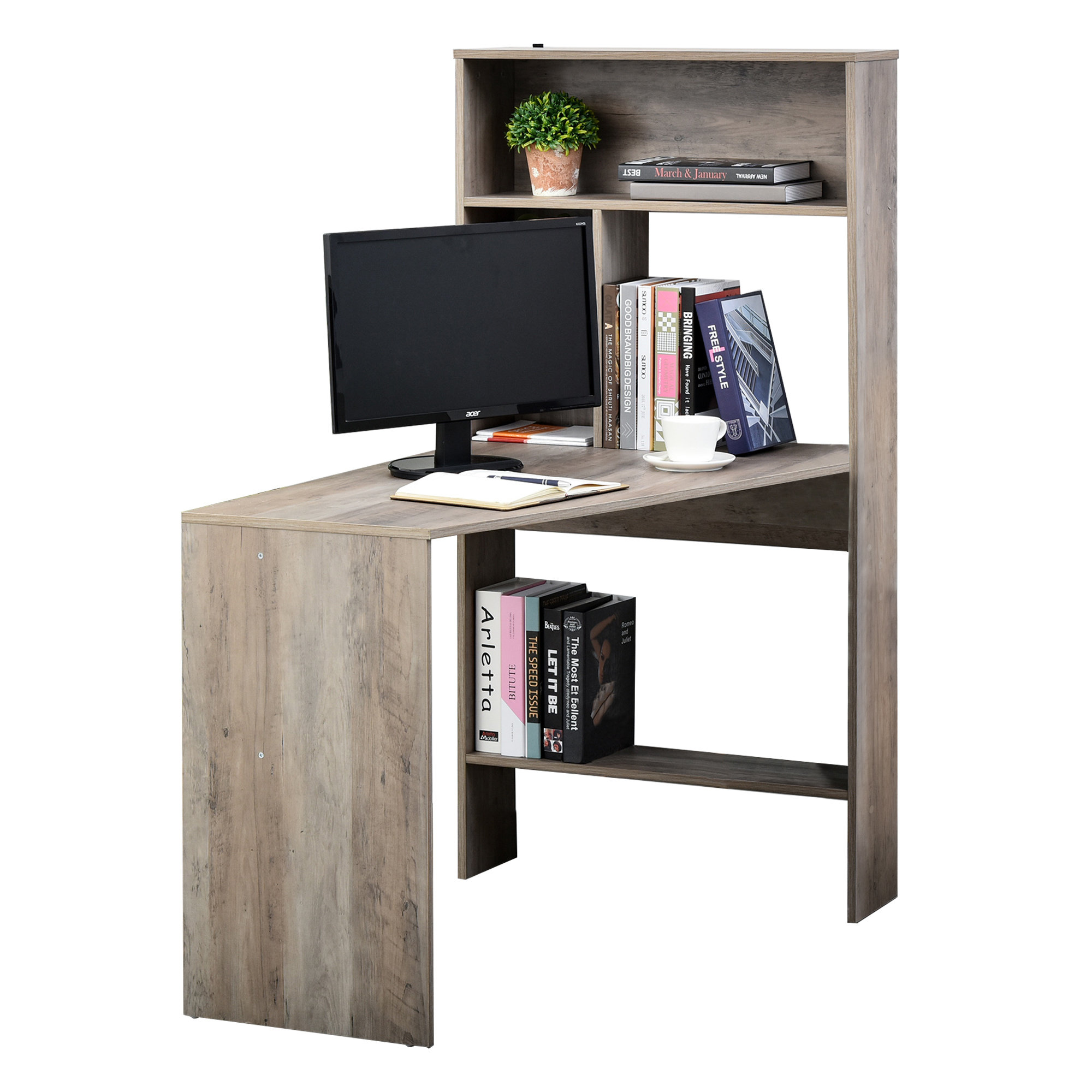 Ebern Designs Alenis L-Shape Desk & Reviews - Wayfair Canada