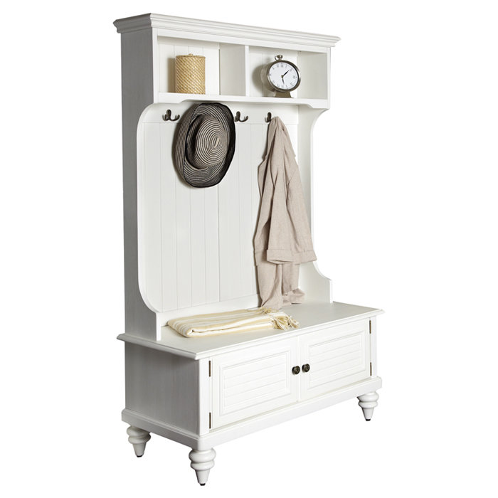 Canora Grey Priyansh Hall Tree 40'' Wide with Bench & Reviews | Wayfair