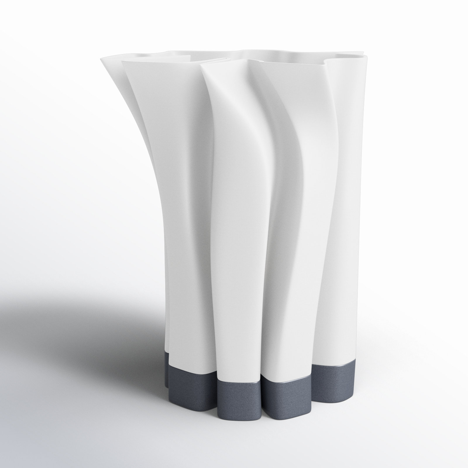 AllModern Flame 13.5" Modern Teagan Plant-Based PLA 3D Printed Dimmable ...