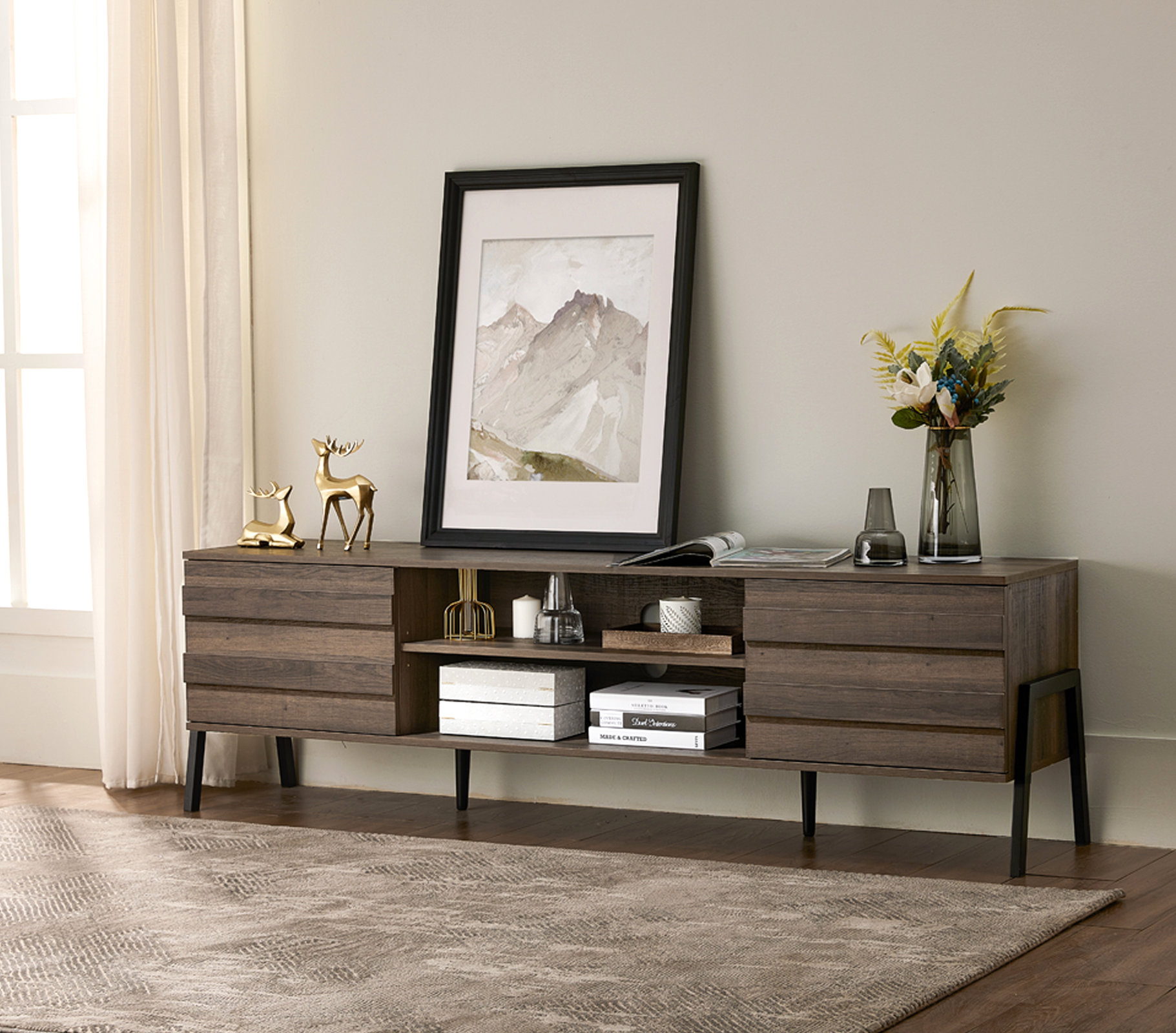 Mercury Row® Searfoss 68.4'' Media Console & Reviews | Wayfair