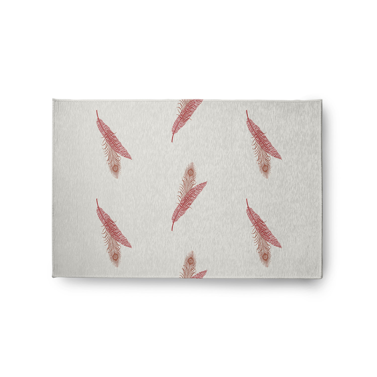 Dakota Fields Beauen Abstract Machine Woven Chenille Area Rug in Red ...