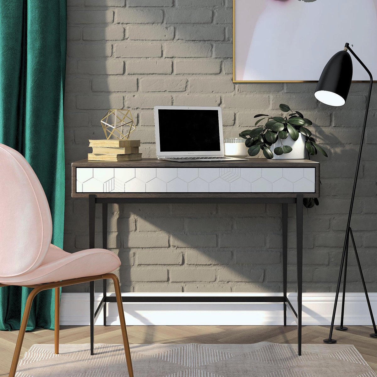 17 Stories Olivia Computer Desk | Wayfair