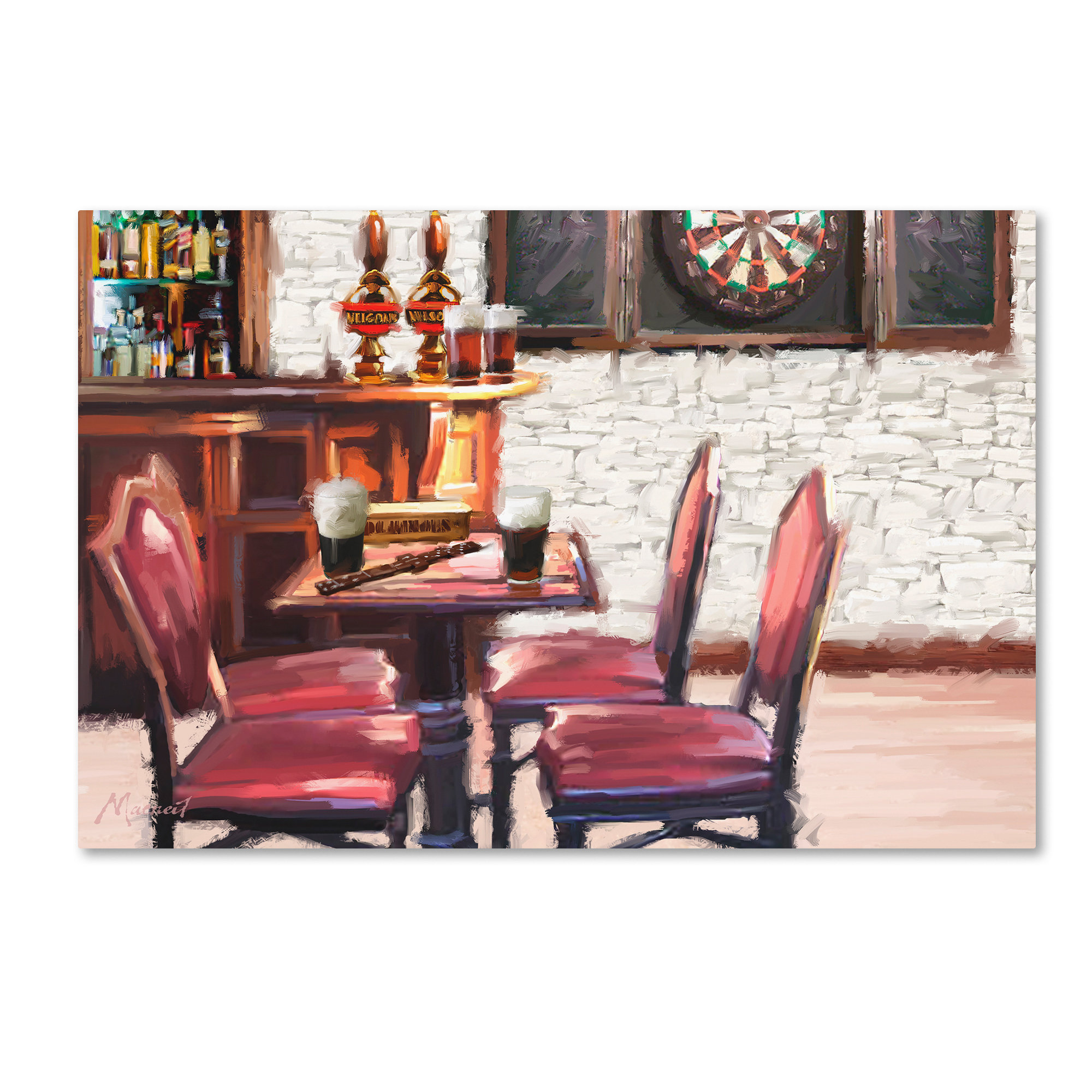Red Barrel Studio® Armand 'Pub Bar' Print on Canvas | Wayfair