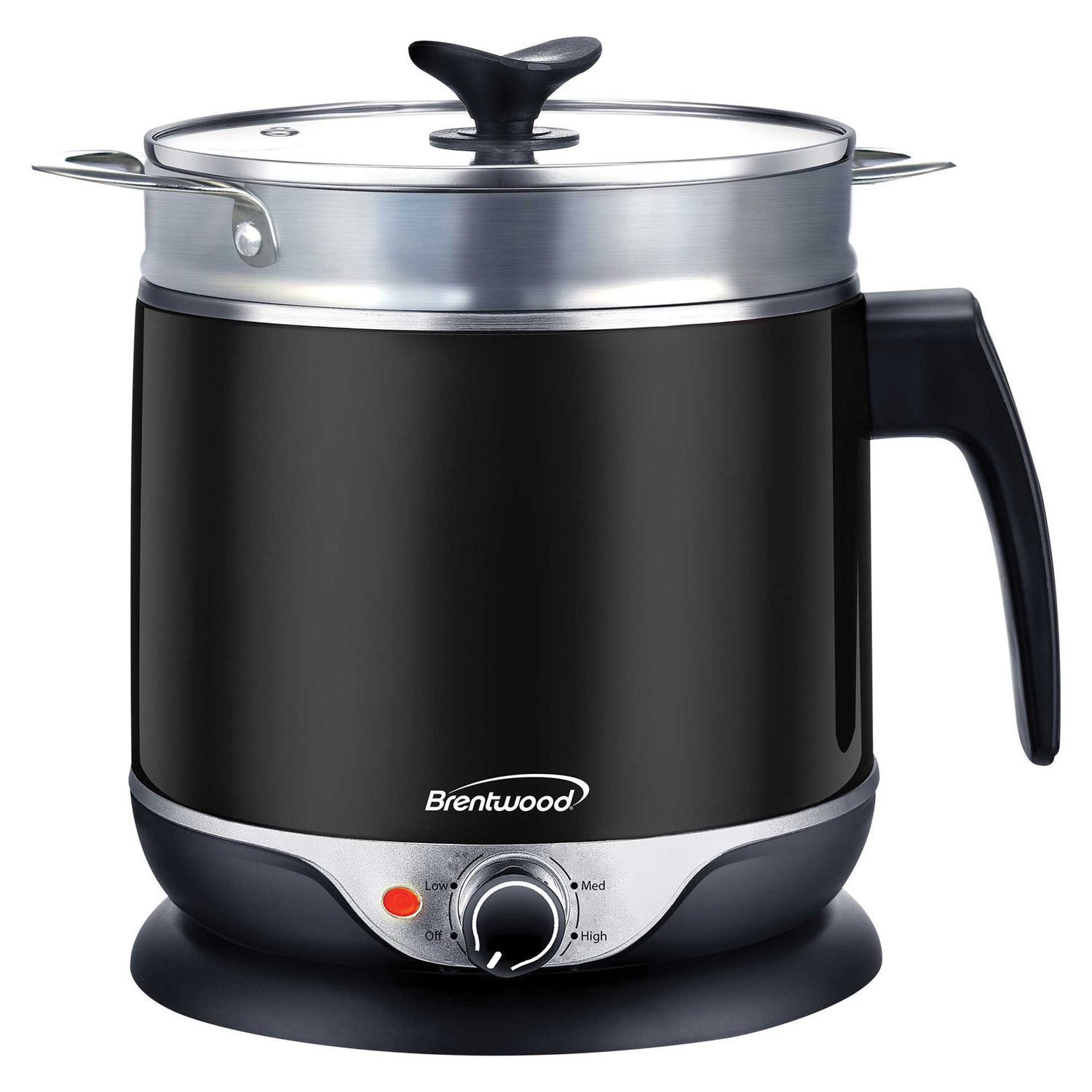 Brentwood 1.9-Qt. 600-Watt Stainless Steel Cordless Electric Hot Pot ...