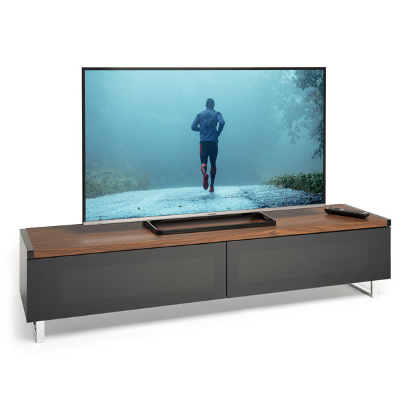 Ivy Bronx Panorama 1.6m TV Stand with Reversible Top - Walnut & Black ...