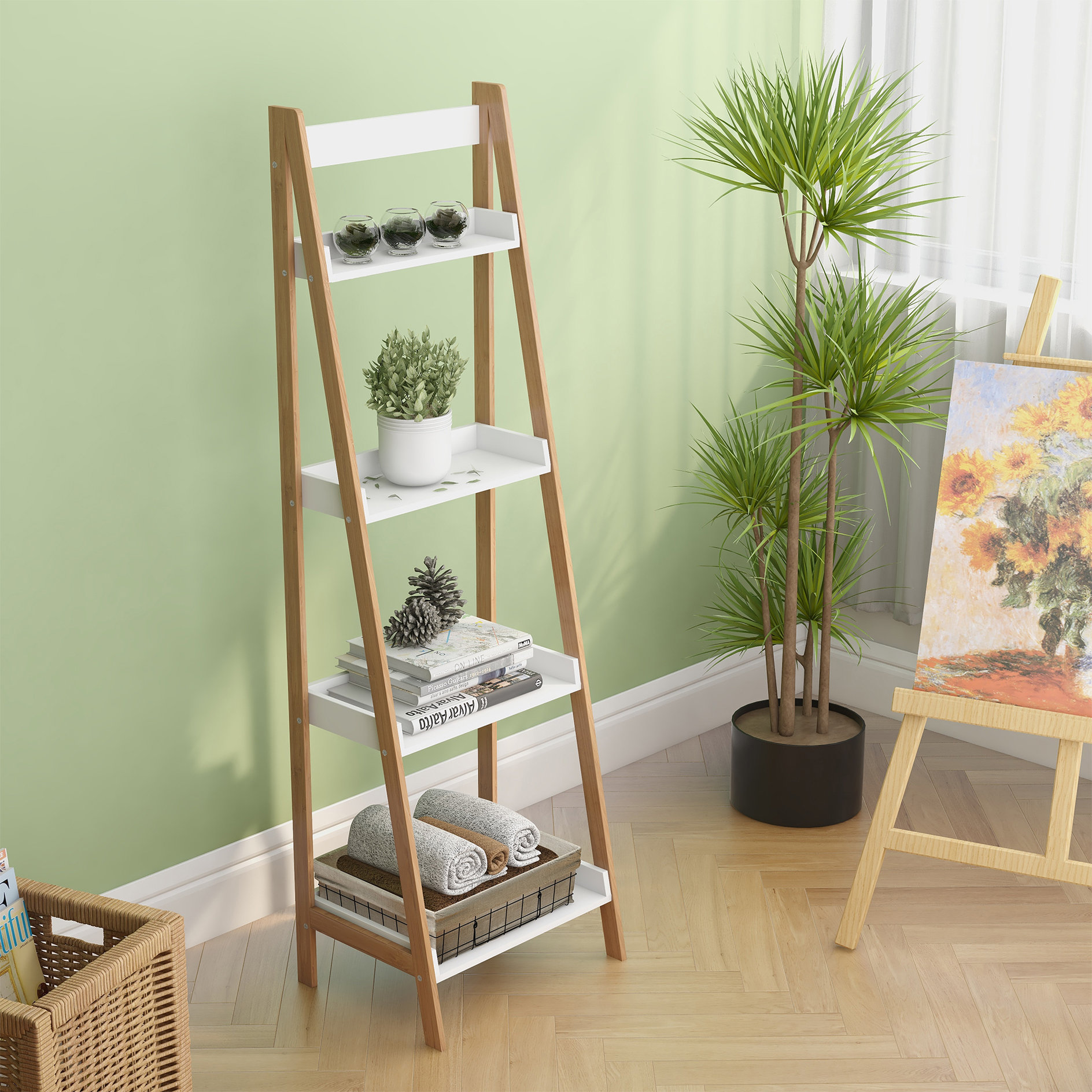 Ebern Designs 4 Tires Bookshelf - Wayfair Canada
