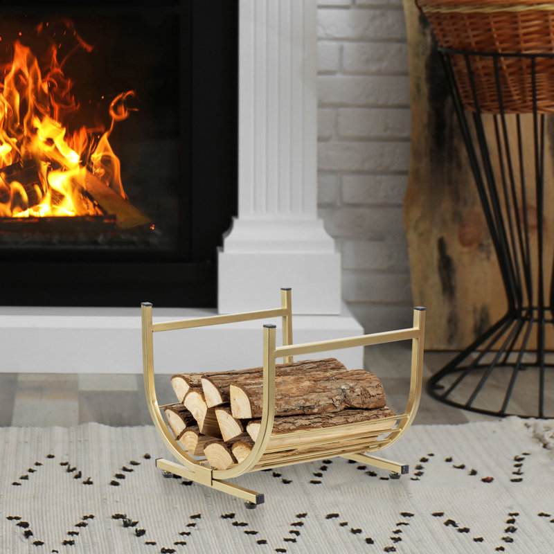 Mercer41 Indoor Metal Firewood Log Holder Rack | Wayfair