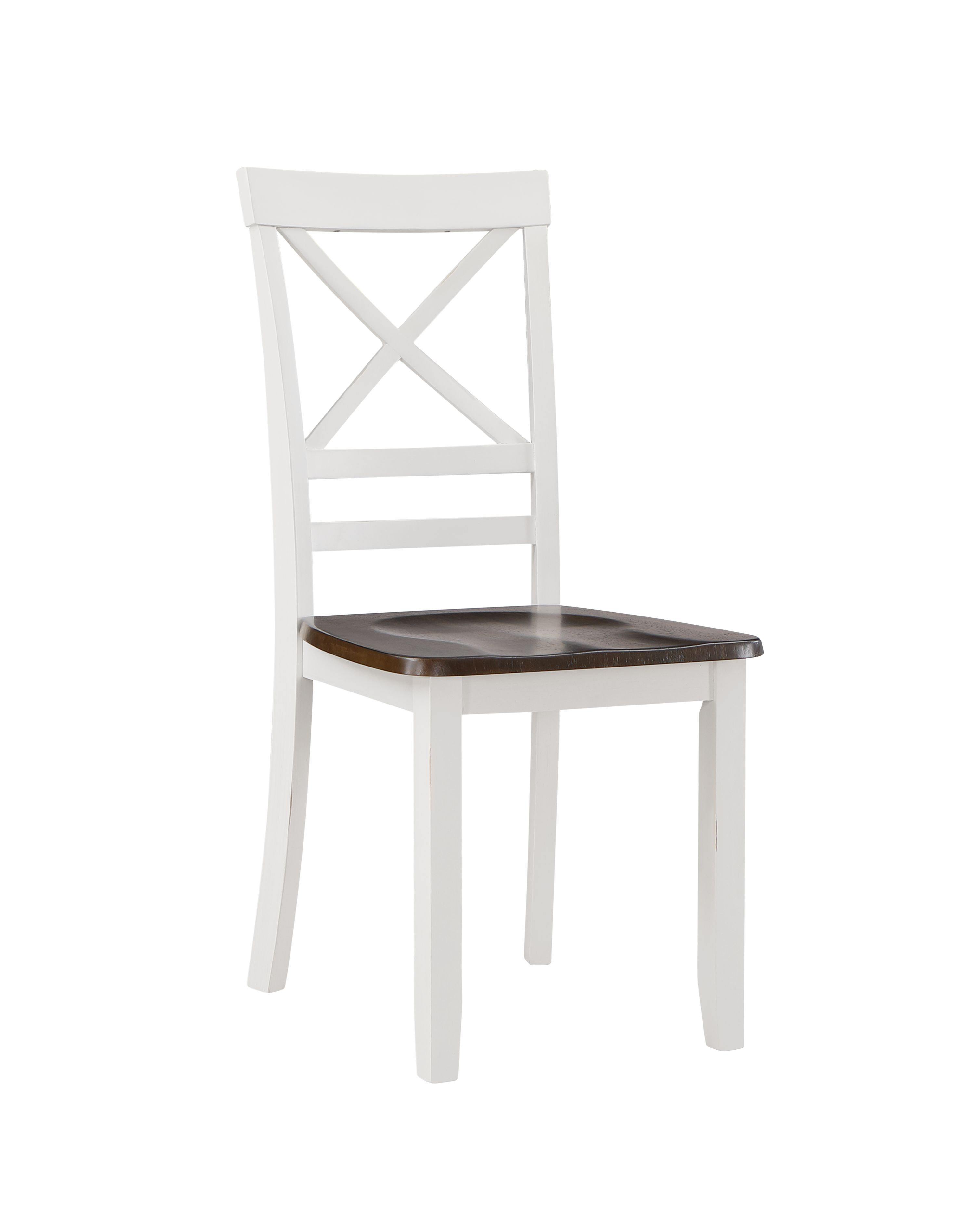 Gracie Oaks Kasi Solid Wood Cross Back Side Chair Dining Chair | Wayfair