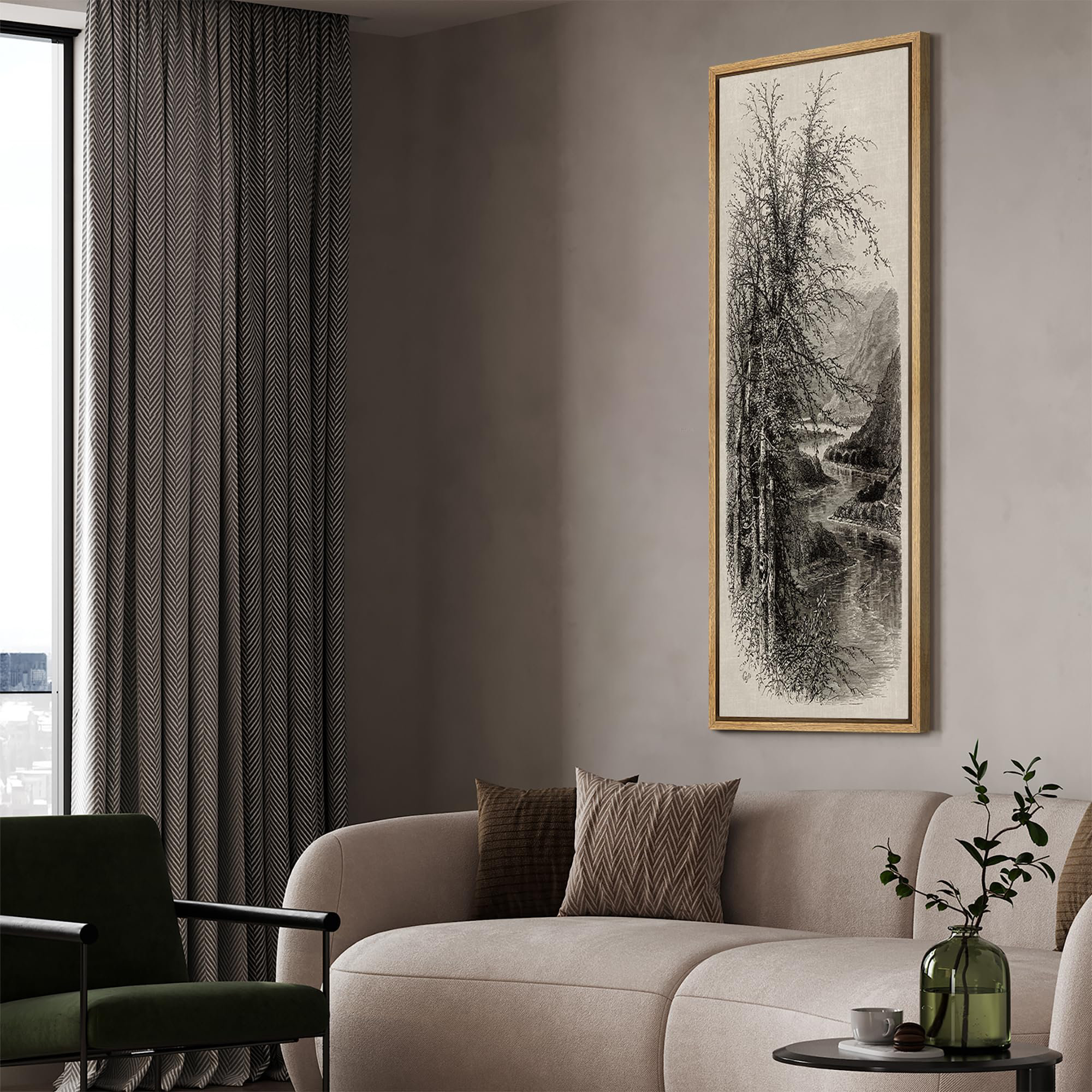 wall26 Vintage Mountain Landscape Classic and Timeless Modern Art | Wayfair